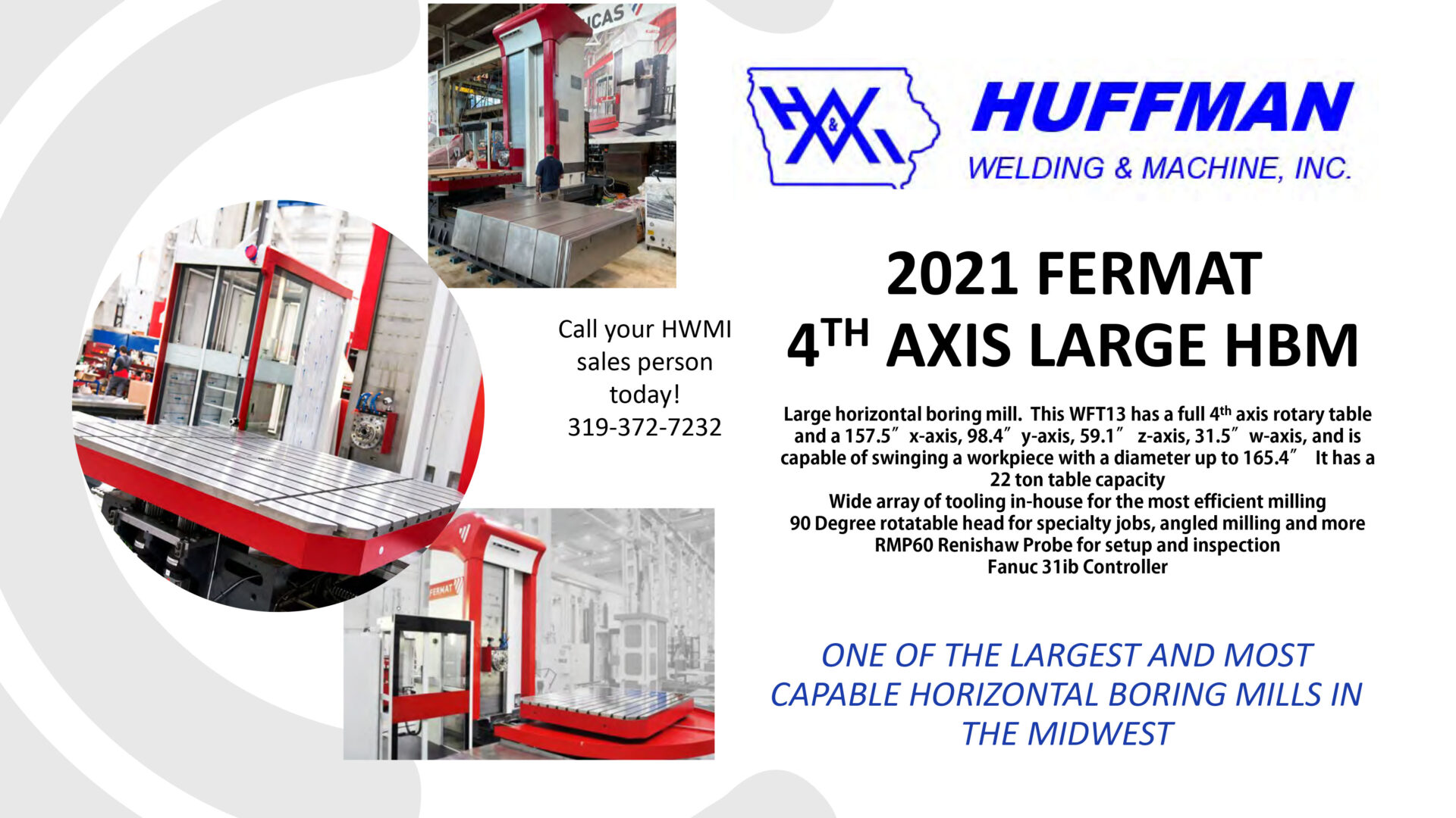 MACHINING - Huffman Welding and Machine